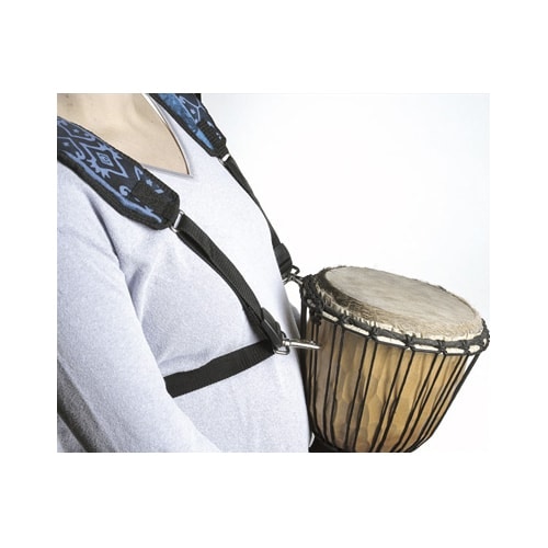 Patterned padded drum strap